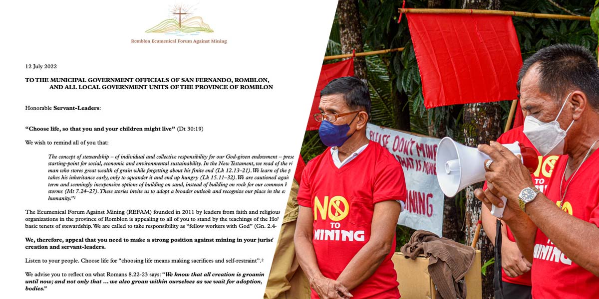 REFAM, umaapela sa LGU at mamamayan na tutulan ang pagmimina sa Sibuyan Island - VeritasPH