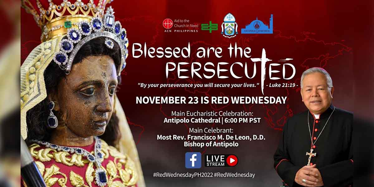 Mananampalataya, hinimok ng Obispo na makiisa sa “Red Wednesday ...
