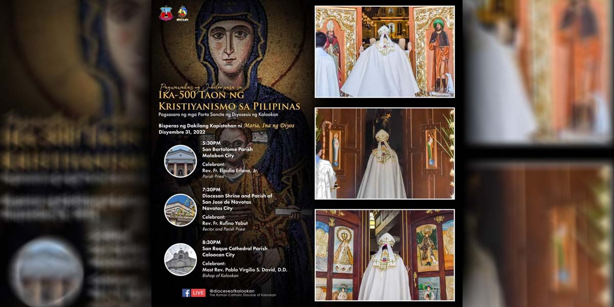 Mananampalataya, inaanyayahan ng Diocese of Kalookan sa pagsasara ng Porta Sancta ng jubilee ...