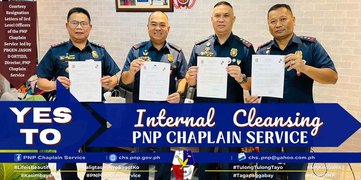 PNP Chaplain Service, tumalima sa panawagang maghain ng courtesy ...