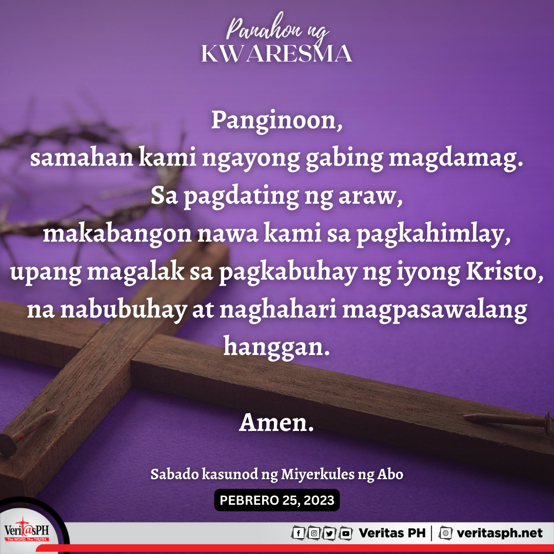 "𝑷𝒂𝒏𝒂𝒍𝒂𝒏𝒈𝒊𝒏 𝑺𝒂 40 𝑨𝒓𝒂𝒘 𝑵𝒂 𝑷𝒂𝒈𝒉𝒂𝒉𝒂𝒏𝒅𝒂" - VeritasPH