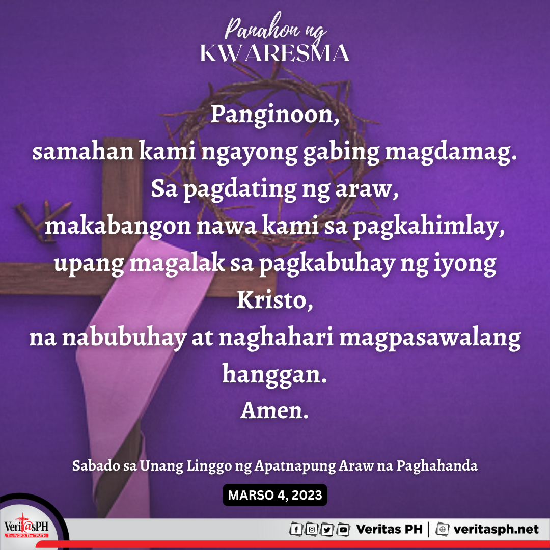 “𝑷𝒂𝒏𝒂𝒍𝒂𝒏𝒈𝒊𝒏 𝑺𝒂 40 𝑨𝒓𝒂𝒘 𝑵𝒂 𝑷𝒂𝒈𝒉𝒂𝒉𝒂𝒏𝒅𝒂” – VeritasPH