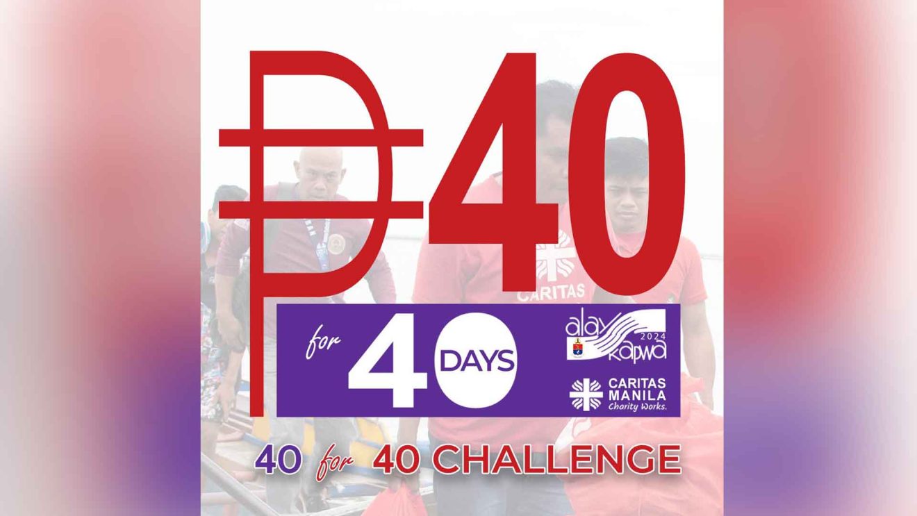 Mamamayan, hinihikayat ng Caritas Manila sa ALAY KAPWA 40 for 40 CHALLENGE – VeritasPH