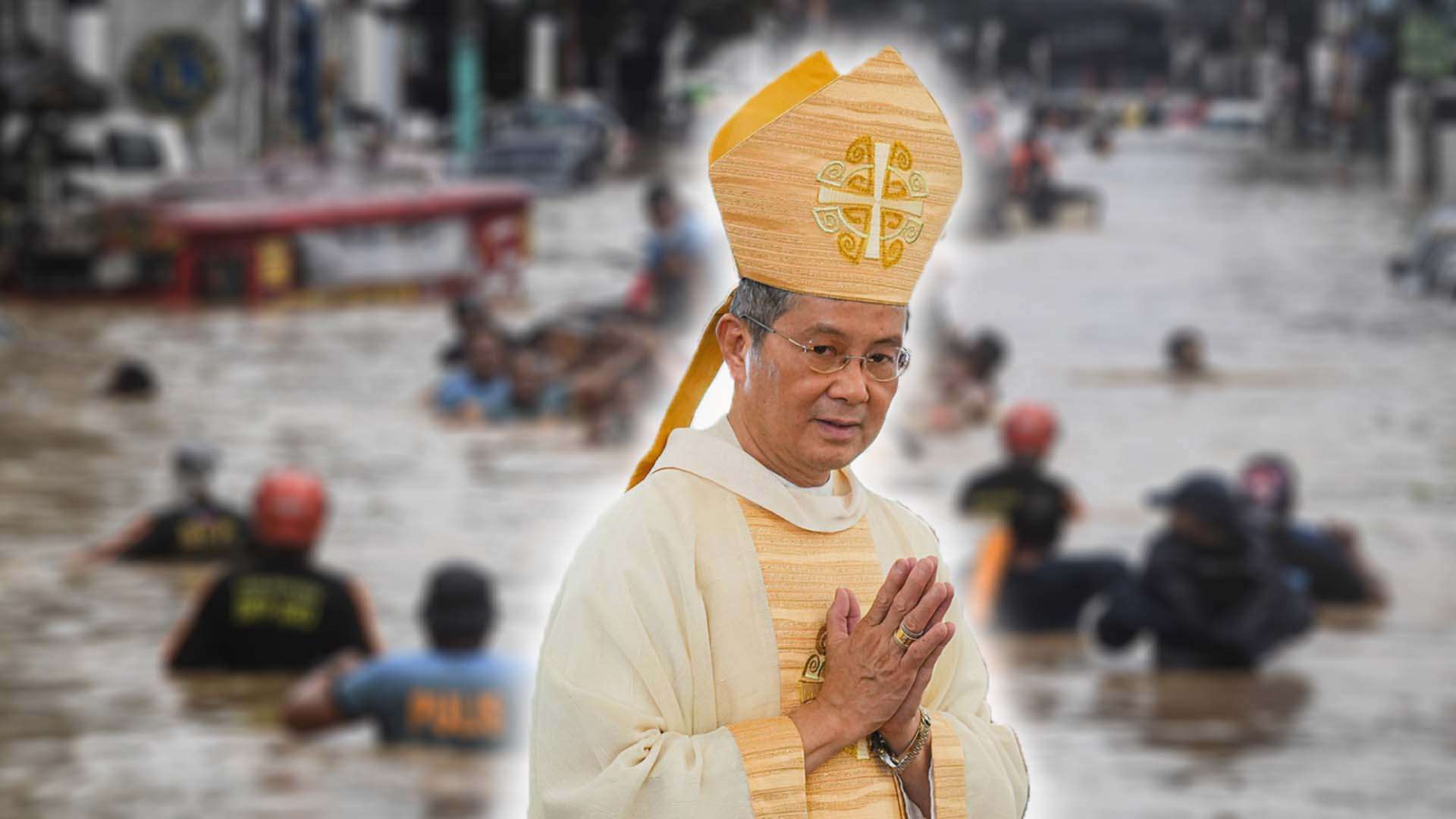 Tulungan ang mga apektado ng bagyong Enteng, panawagan ni Bishop Santos ...
