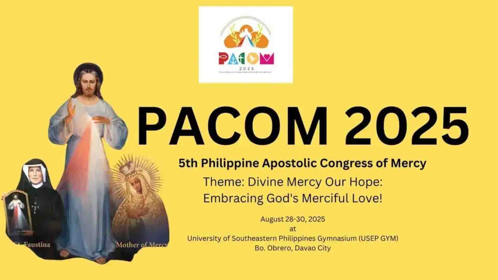 Maging saksi sa dakilang habag at awa ng panginoon, makiisa sa PACOM ...