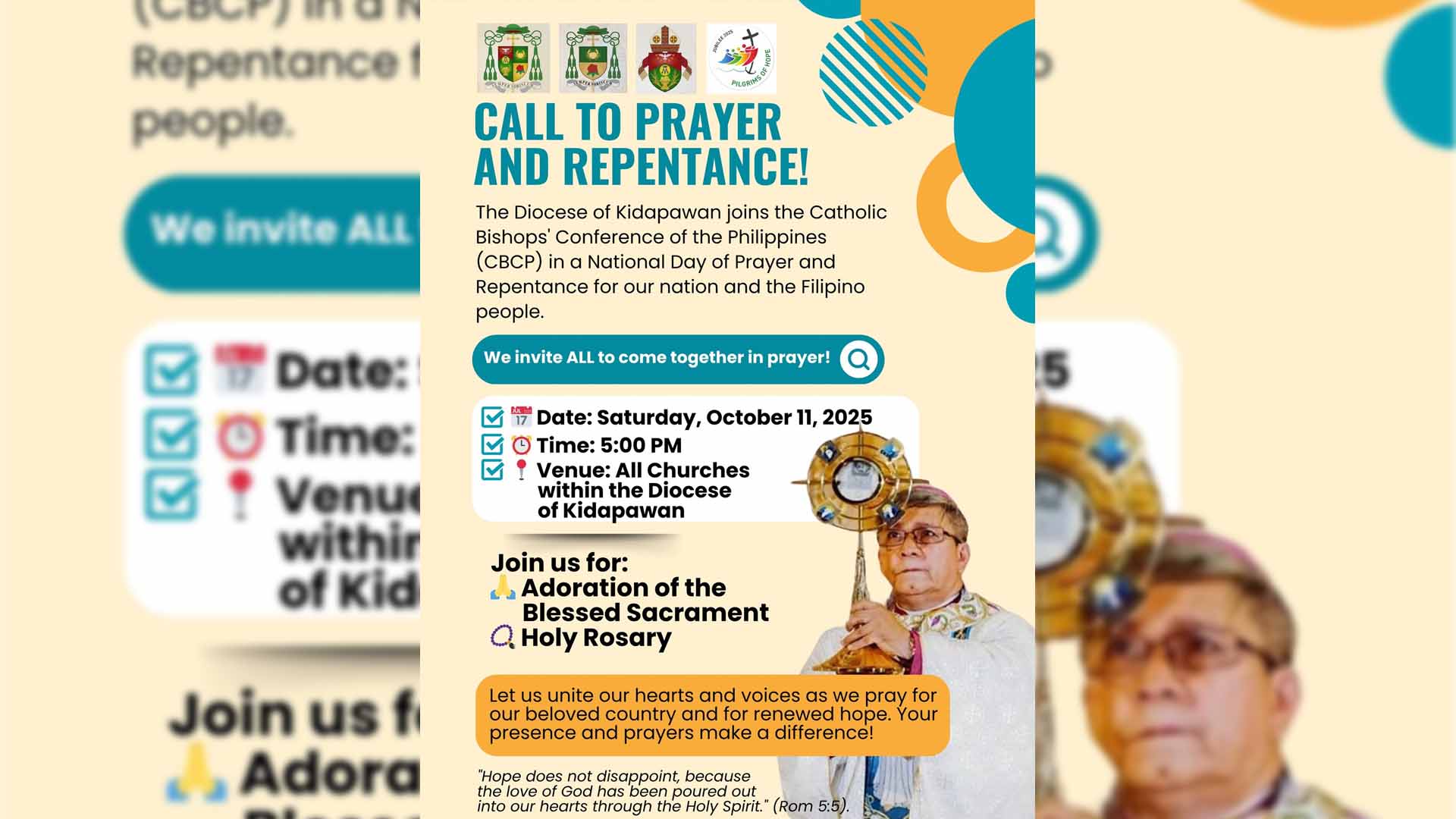 Sama-samang pagrorosaryo, isasagawa sa Diocese of Kidapawan – VeritasPH